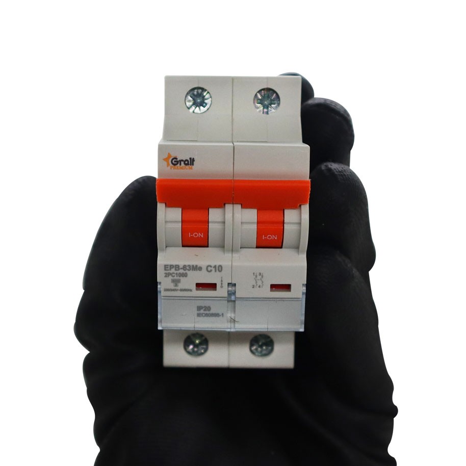 Interruptor Termomagnético 2P C10 6kA - Gralf